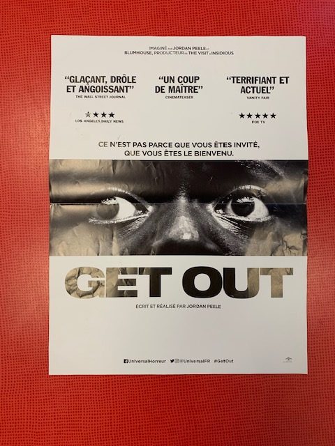 Affiche de cinéma Get out 40*60 cm - Cinéma Paradisio Affiches