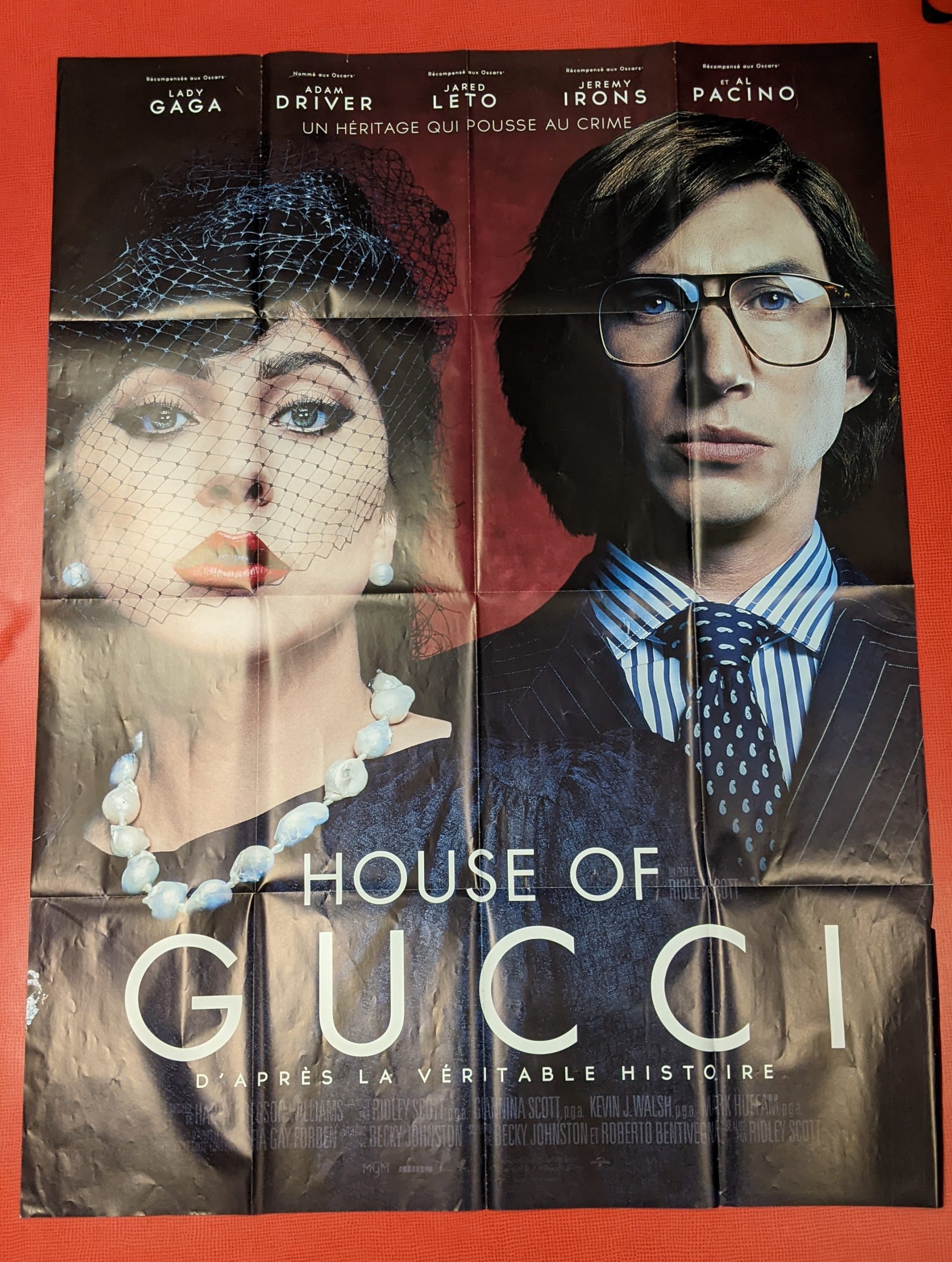 Affiche de cinéma du film House of Gucci - Cinéma Paradisio Affiches