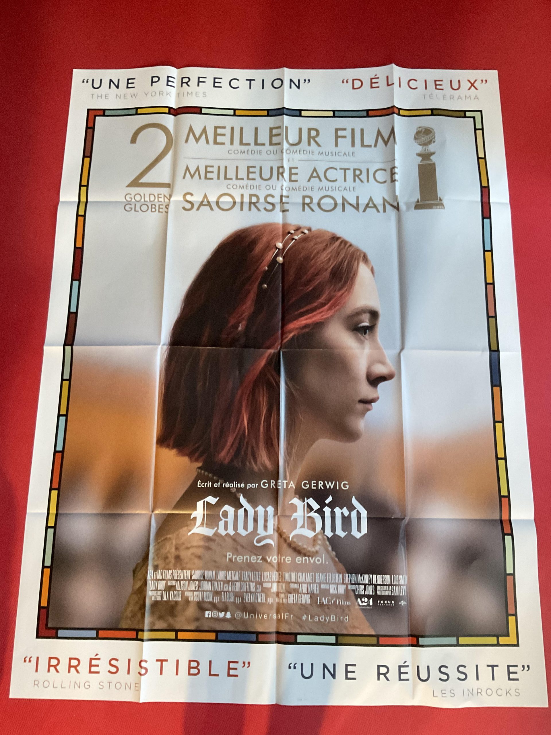 Affiche du film Lady Bird, 2018 - Cinéma Paradisio Affiches