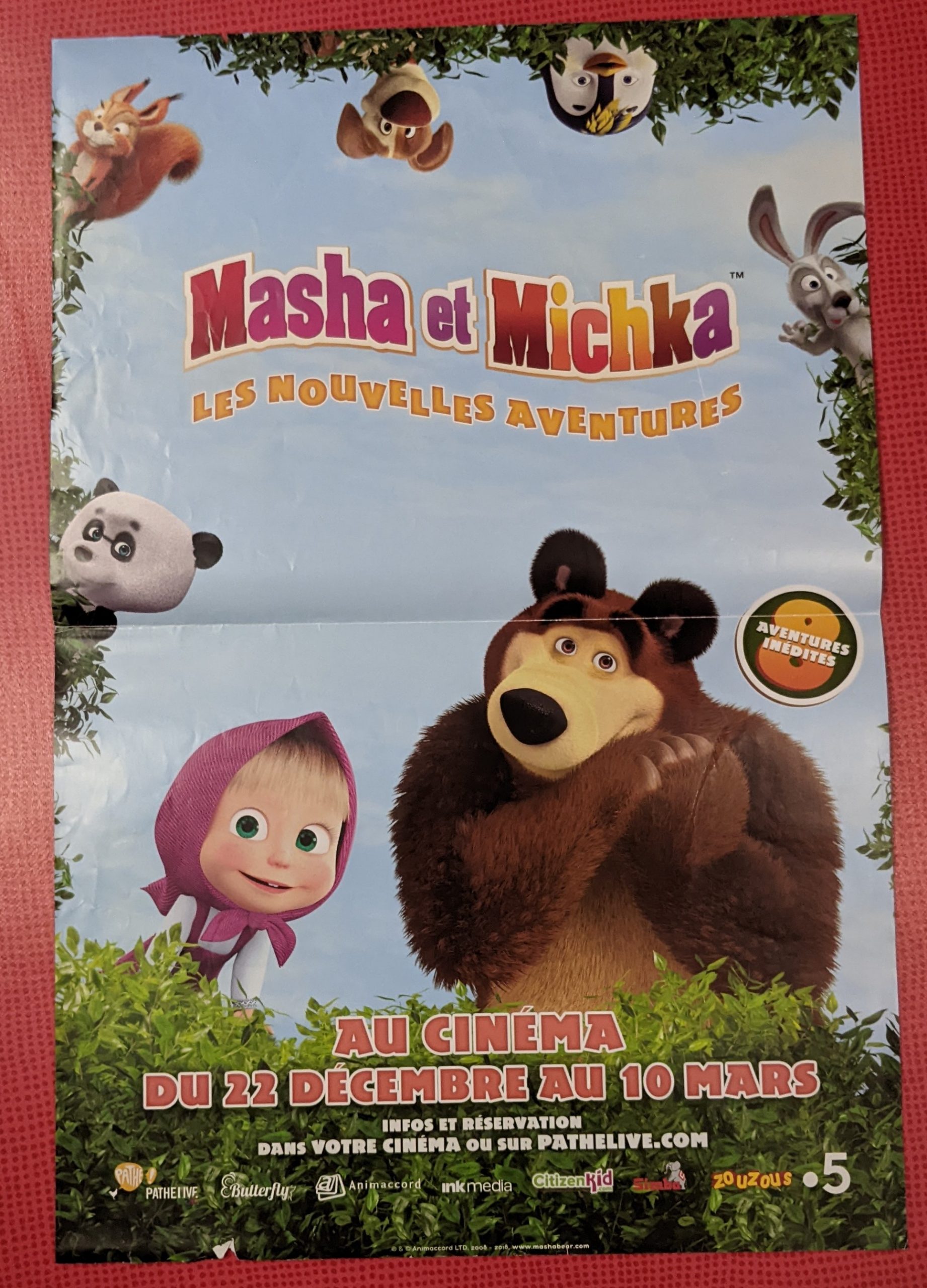 Affiche du film Masha et Michka 2018 - Cinéma Paradisio Affiches