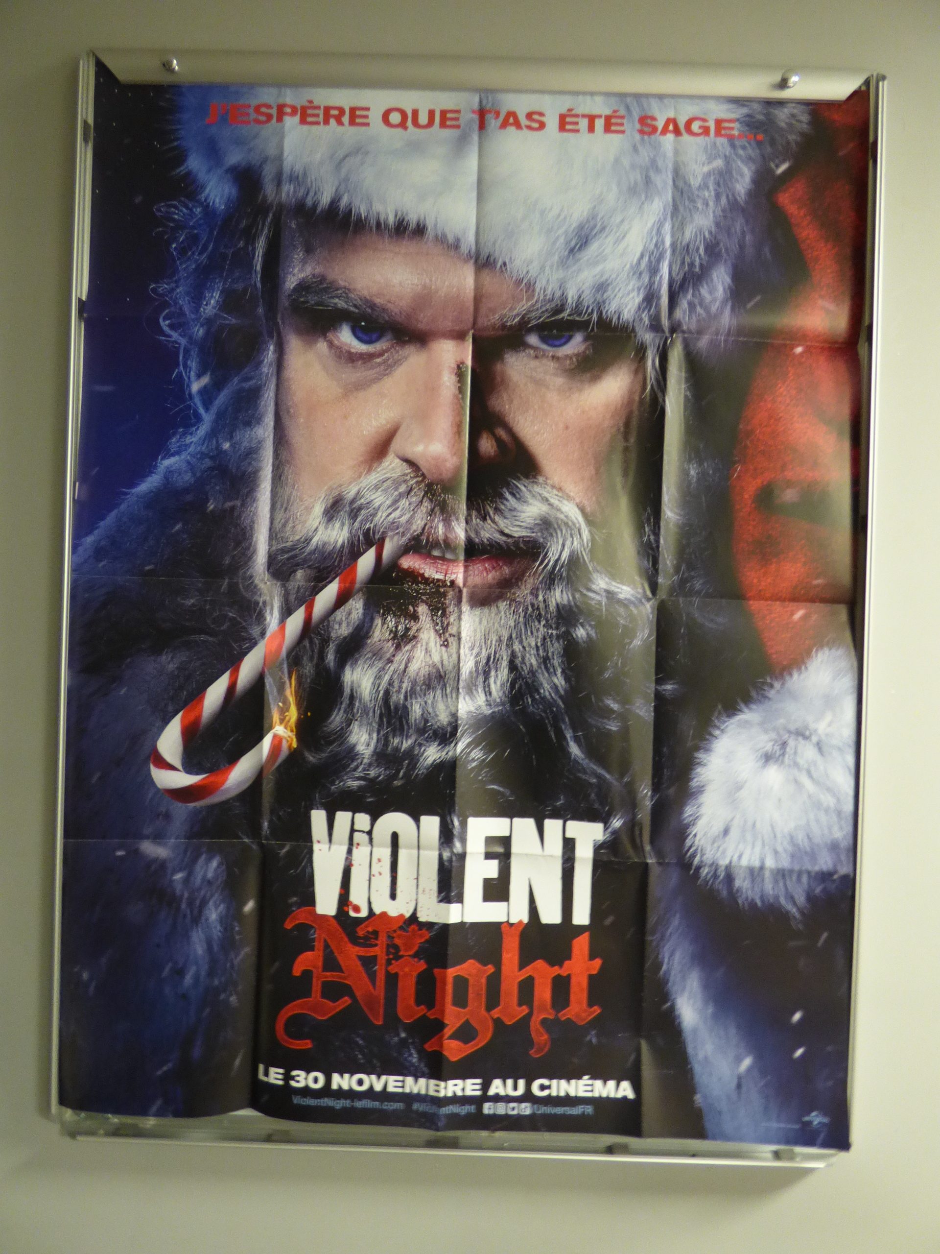 Affiche de cinéma Violent night - Cinéma Paradisio Affiches