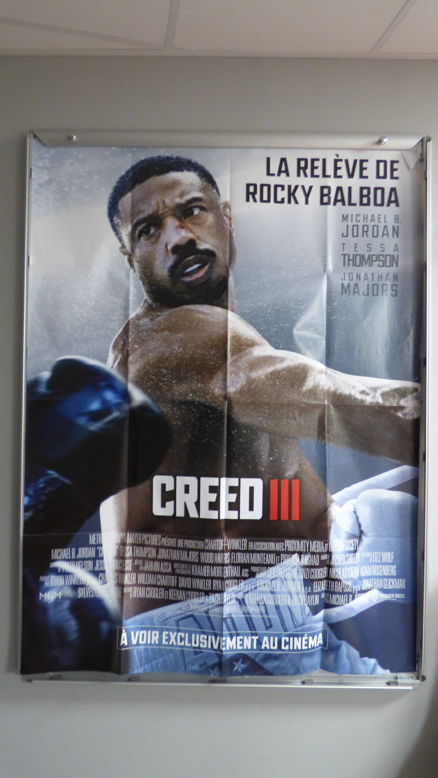 Affiche de cinéma du film "Creed III" - Cinéma Paradisio Affiches